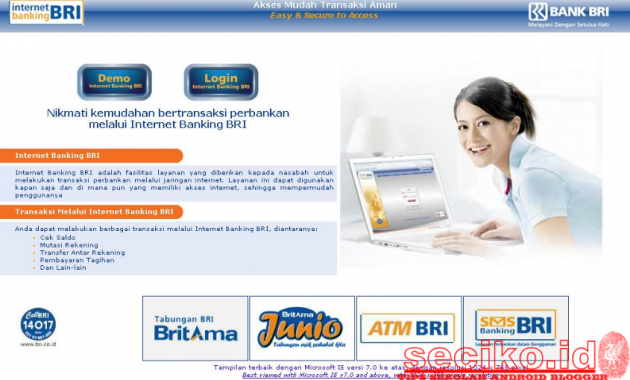Persyaratan dan Cara Daftar Registrasi Internet Banking BRI | Seciko ID